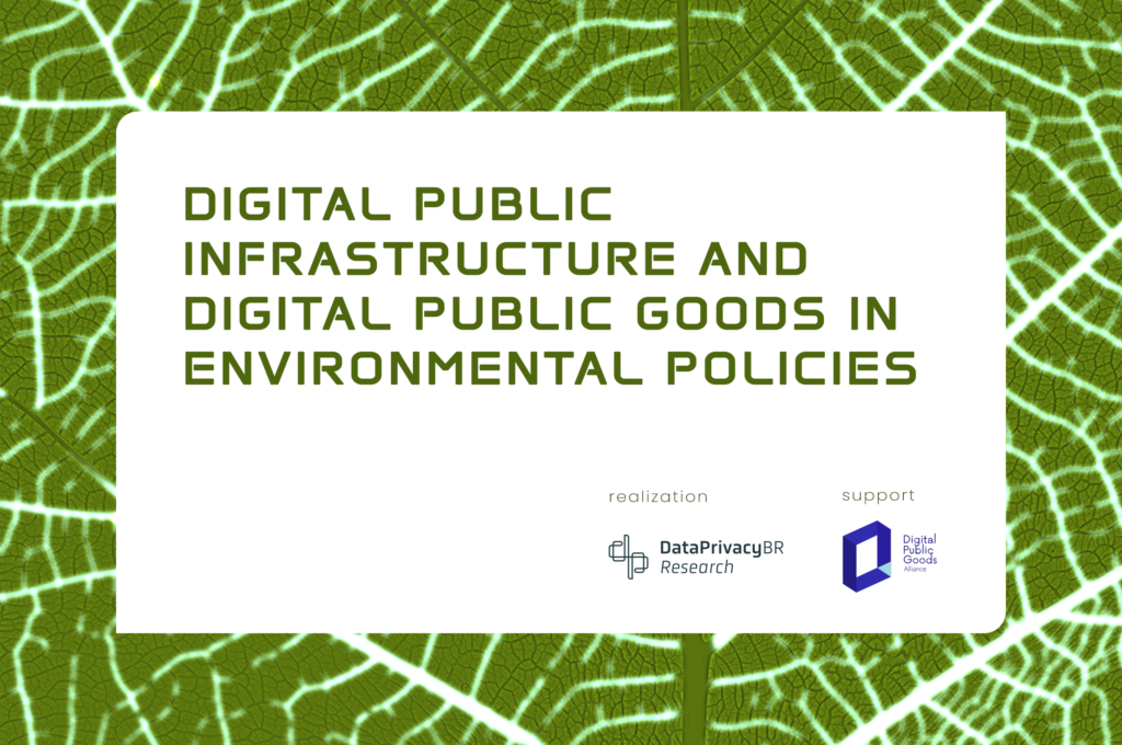 Digital public infrastructure and digital public goods in environmental ...